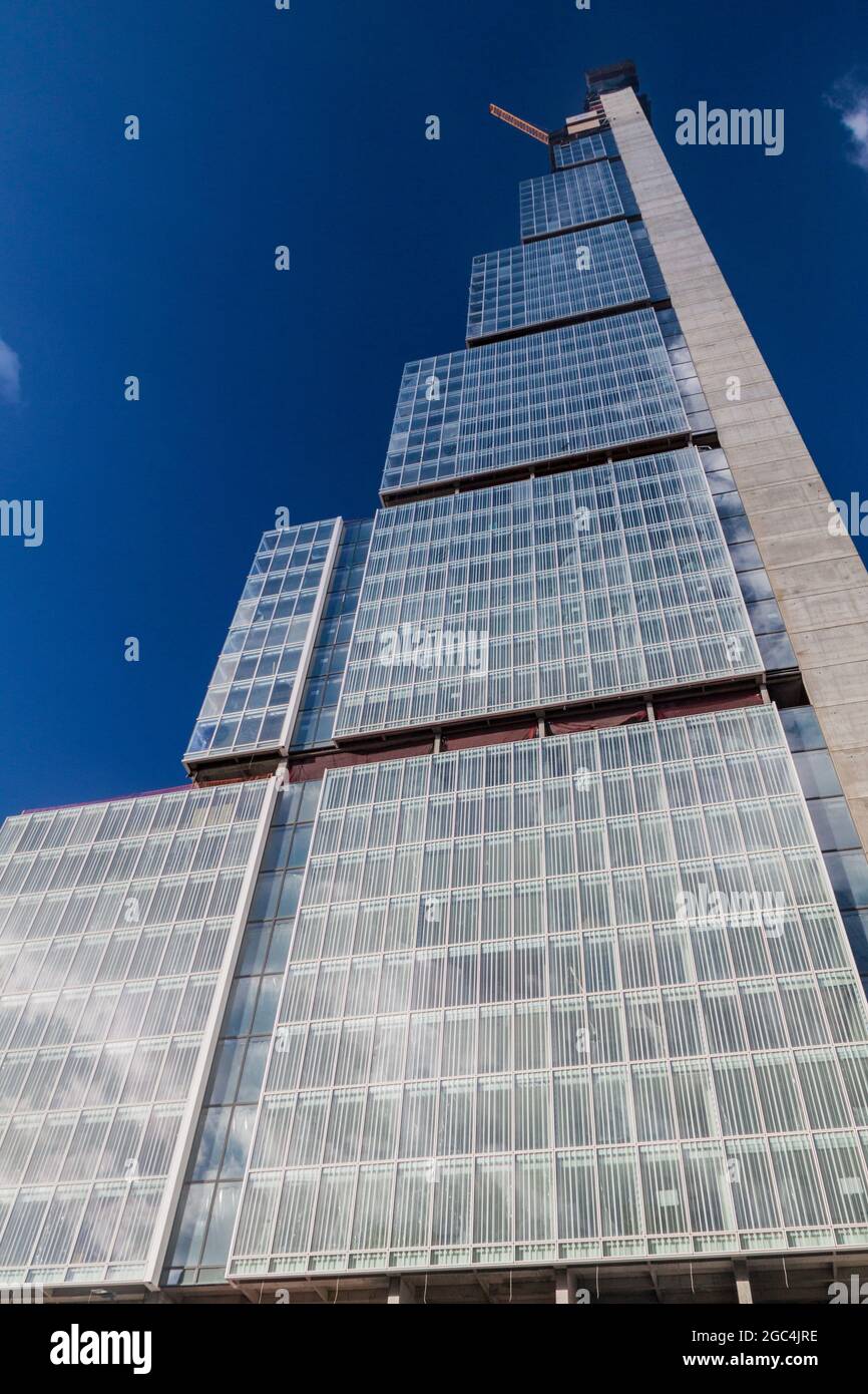 BOGOTA, COLOMBIA - SEPTEMBER 24, 2015: Bogota Downtown Bacata is a ...