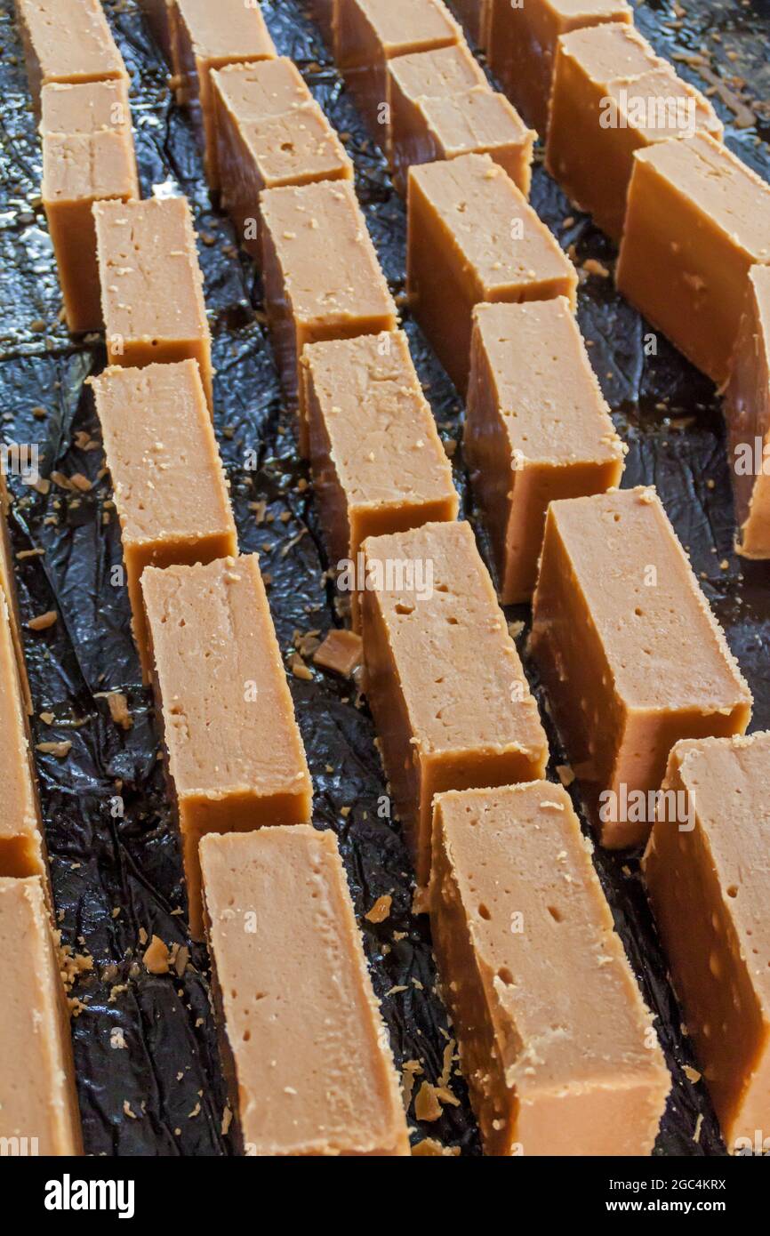 Panela bricks (unrefined whole cane sugar) in Colombia Stock Photo - Alamy