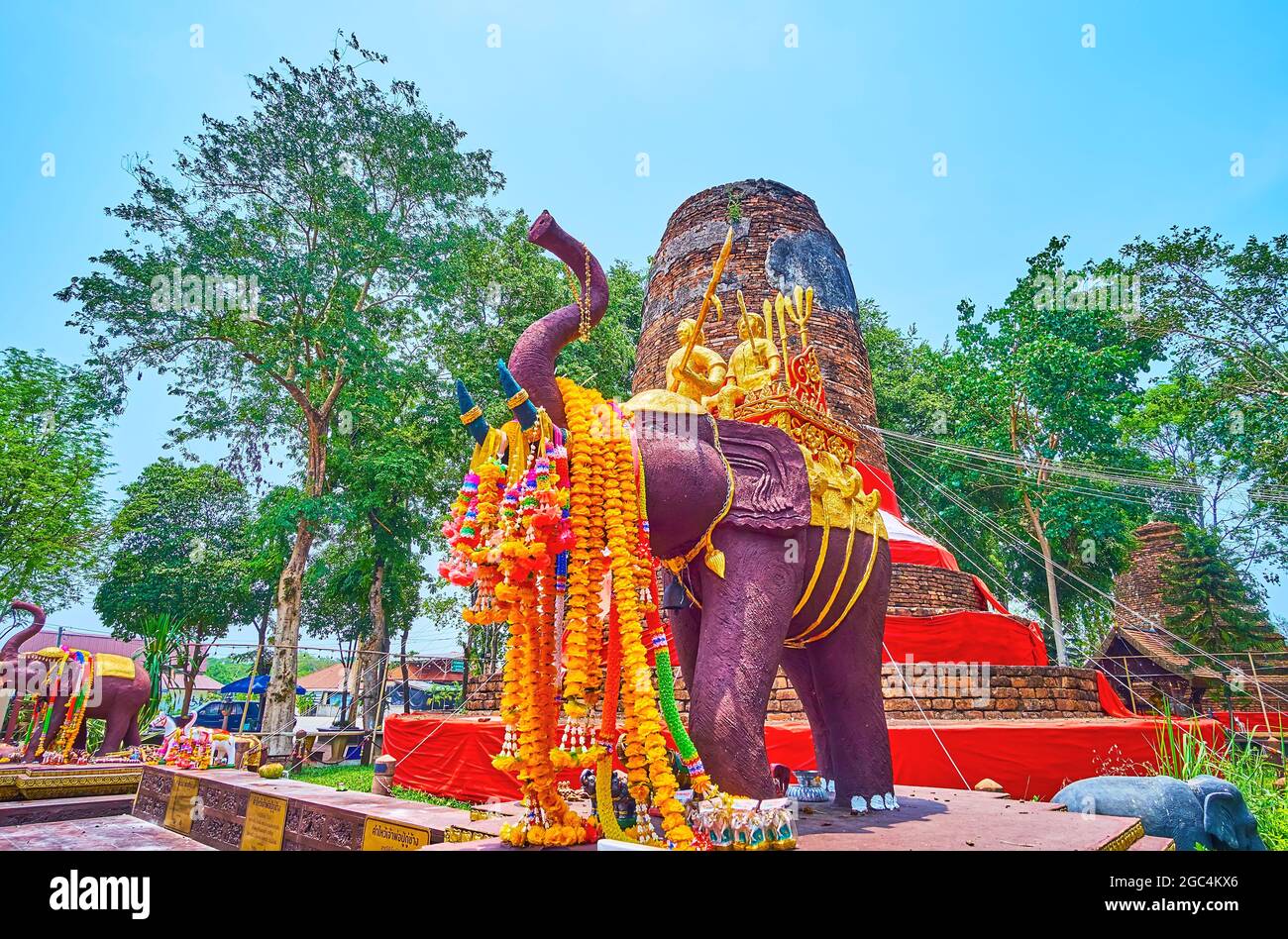 Decorated Elephant Thailand Asia High Resolution Stock Photography and ...