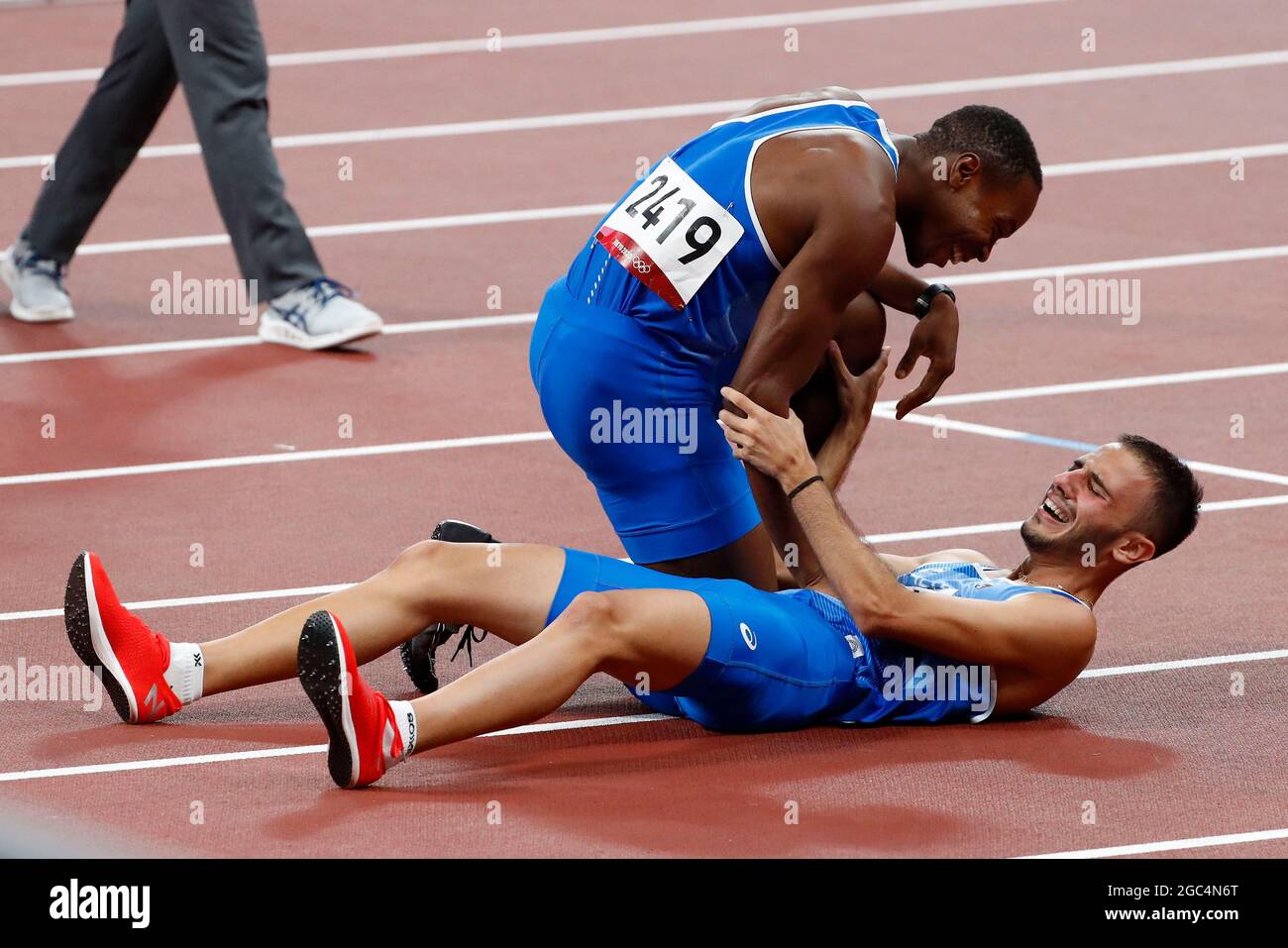 Men's 4x100 relay hi-res stock photography and images - Alamy