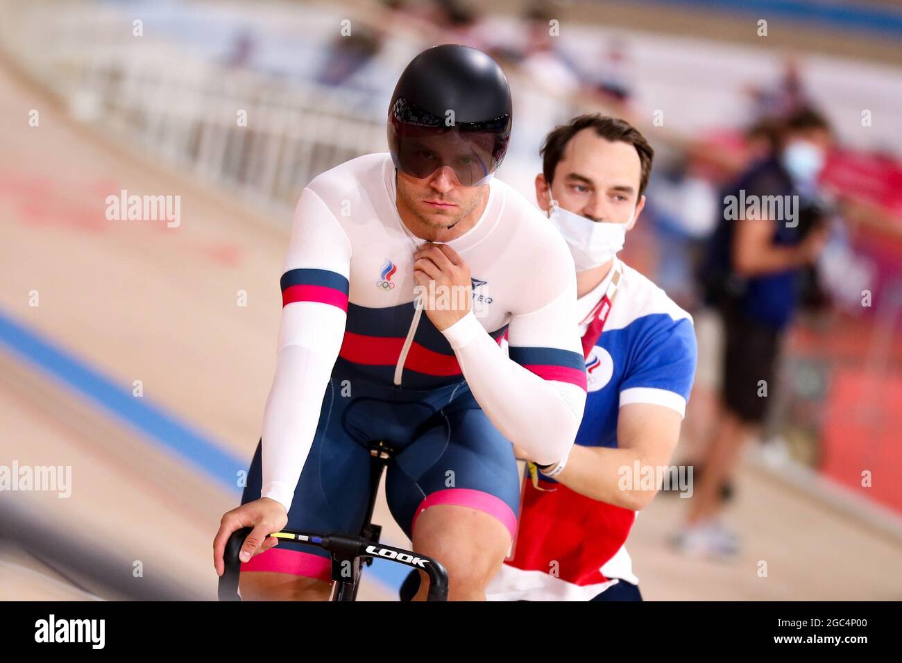 Shizuoka, Japan. 6th Aug, 2021. Denis Dmitriev (ROC) Cycling : Men's ...