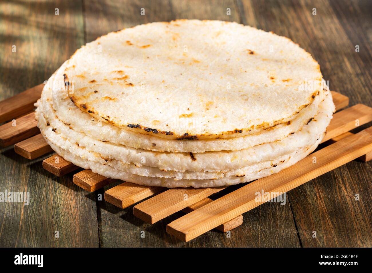 Colombian arepa - Traditional colombian food. Delicious breakfast Stock ...