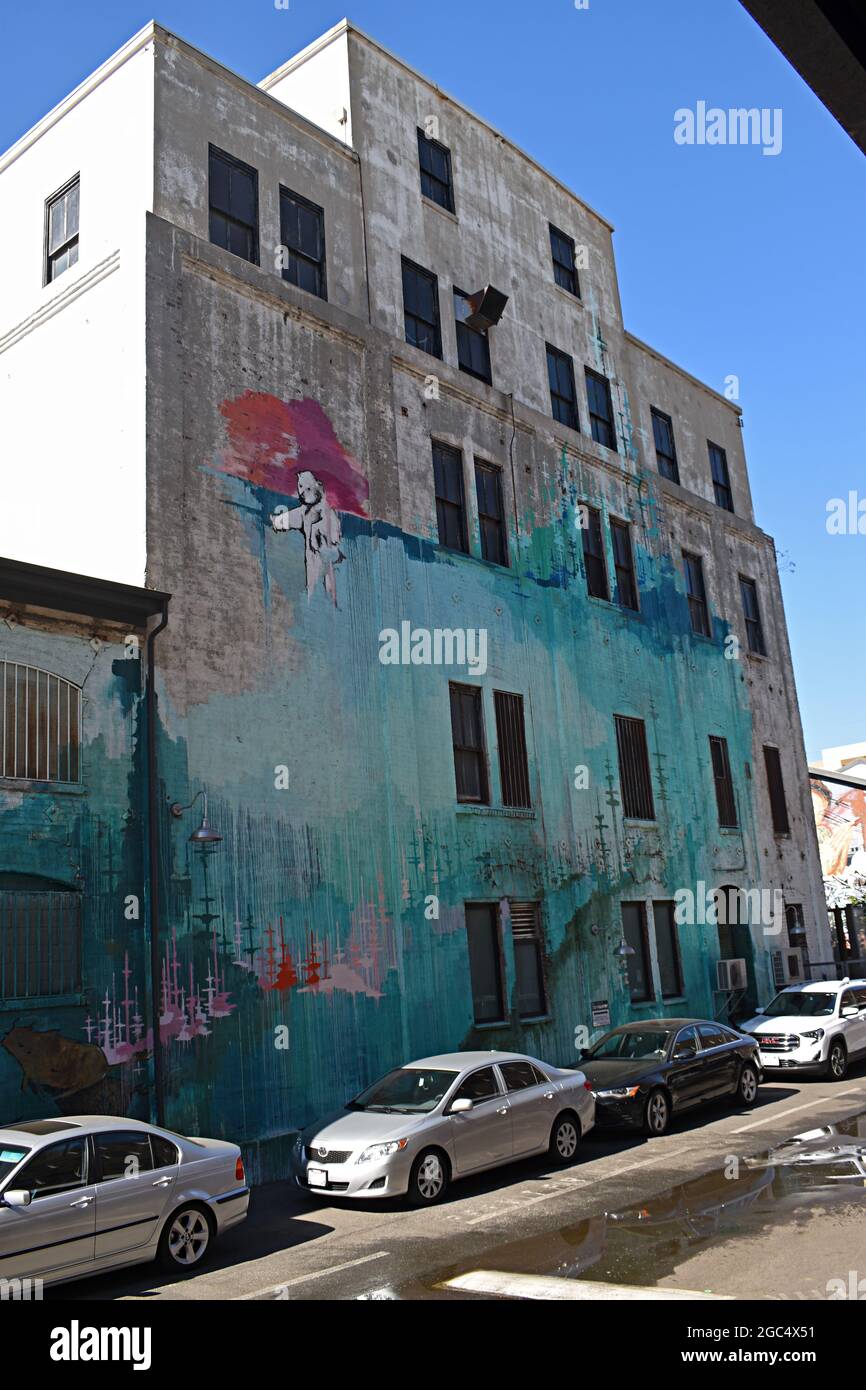 Mural by Kim West. Hauser & Wirth art gallery. The Arts District ...