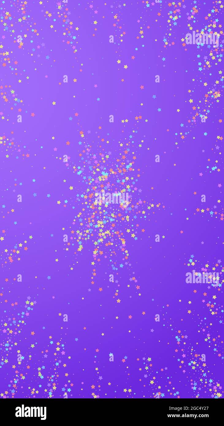 Festive great confetti. Celebration stars. Colorful stars small on ...