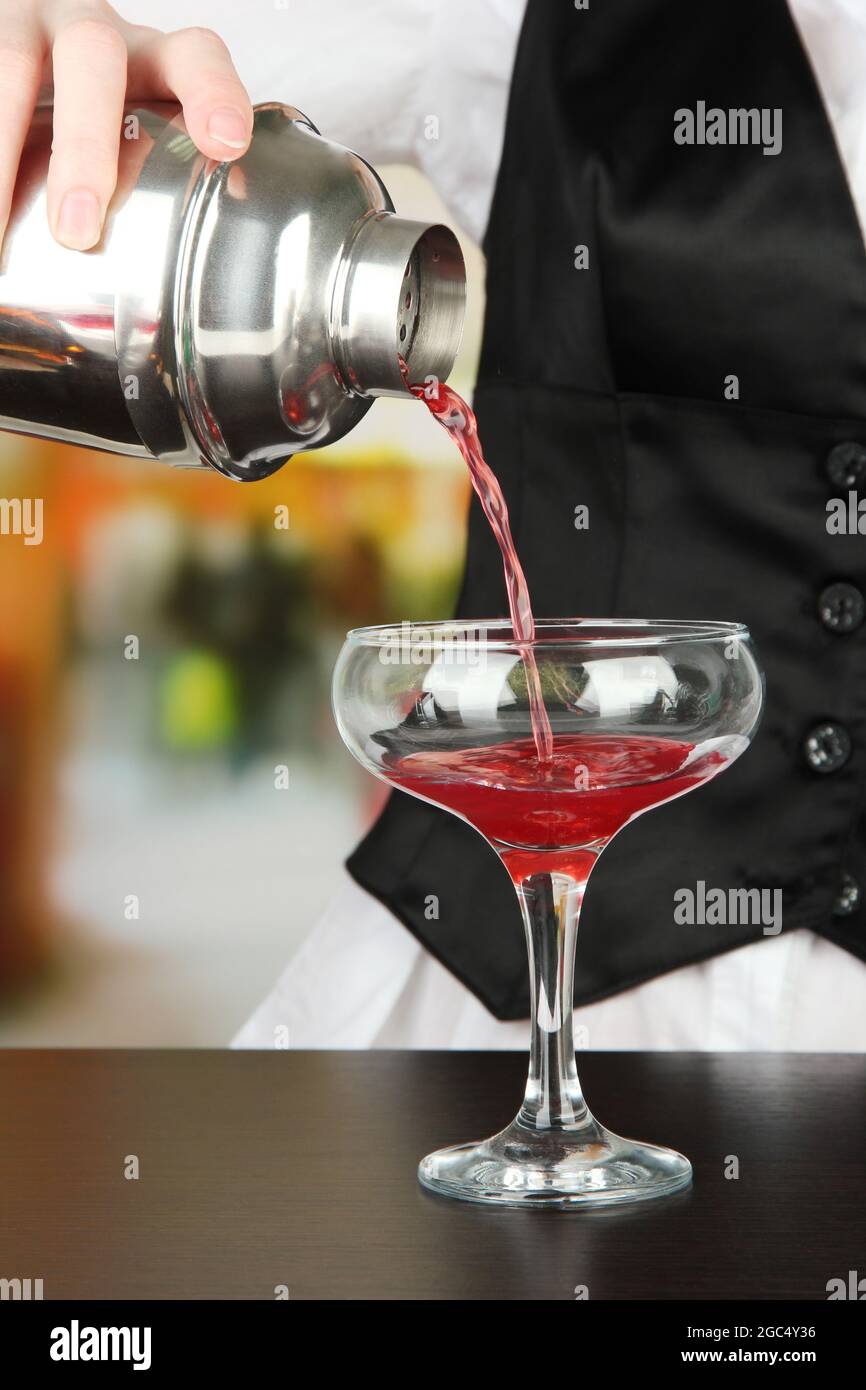 Cocktail Shaker Pouring