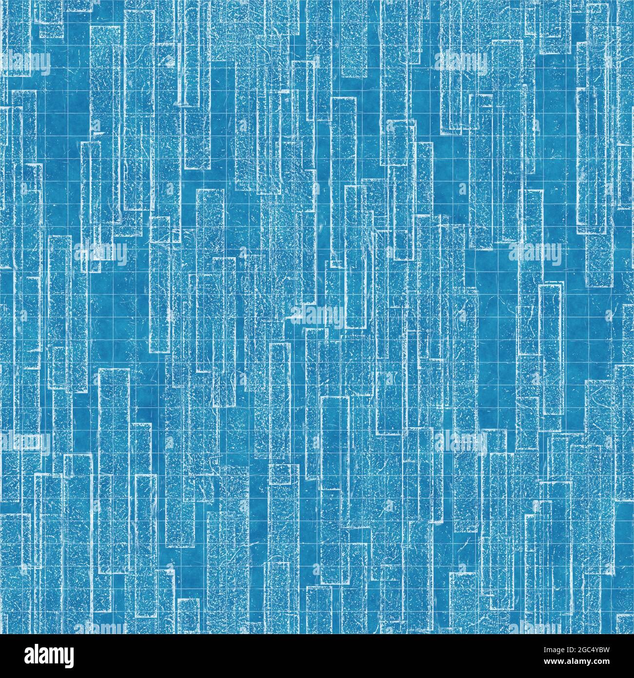 Seamless bright blue blueprint pattern for textile and print Stock ...