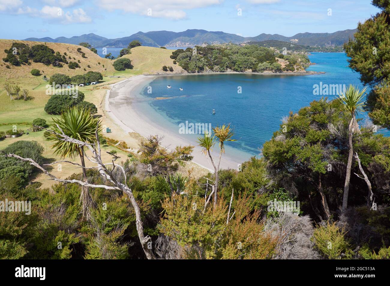 Urupukapuka Island, Bay of Islands, Far North, New Zealand Stock Photo ...