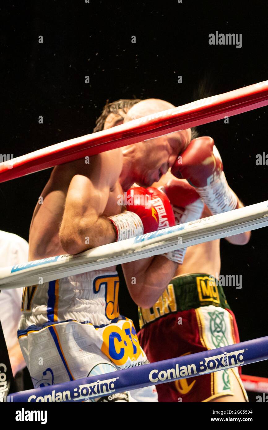 Belfast, UK. 06th Aug, 2021. At the Feile an Phobail stacked Boxing ...