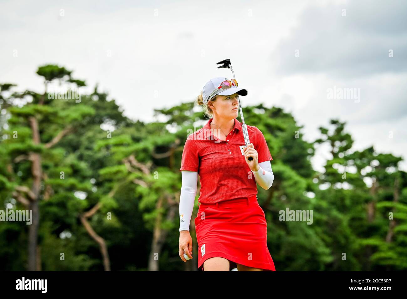 Belgian Golf player Manon De Roey pictured in action during the final ...