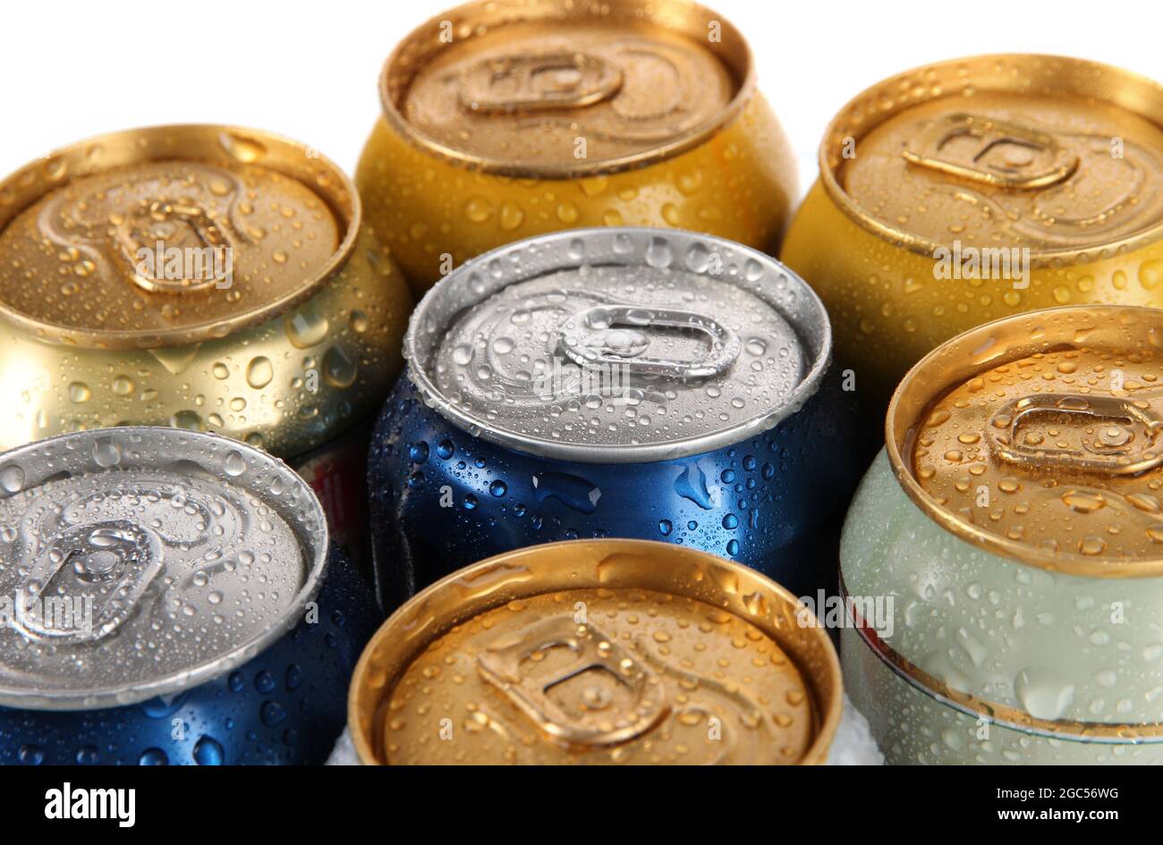 Metal tin isolated on white Stock Photo - Alamy