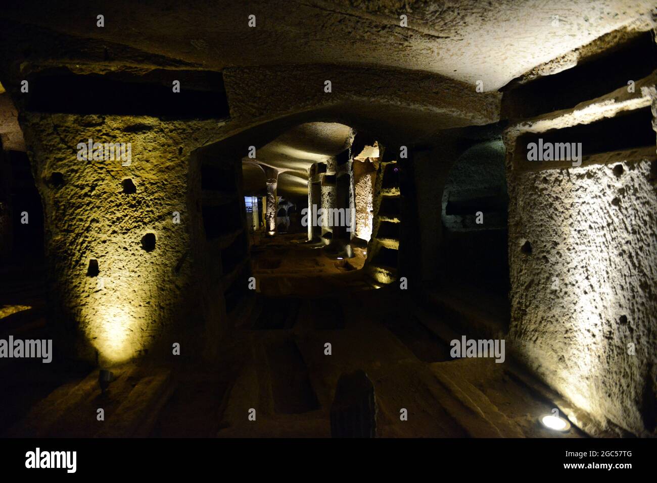 Catacombs of San Gennaro in Naples, Italy Stock Photo - Alamy