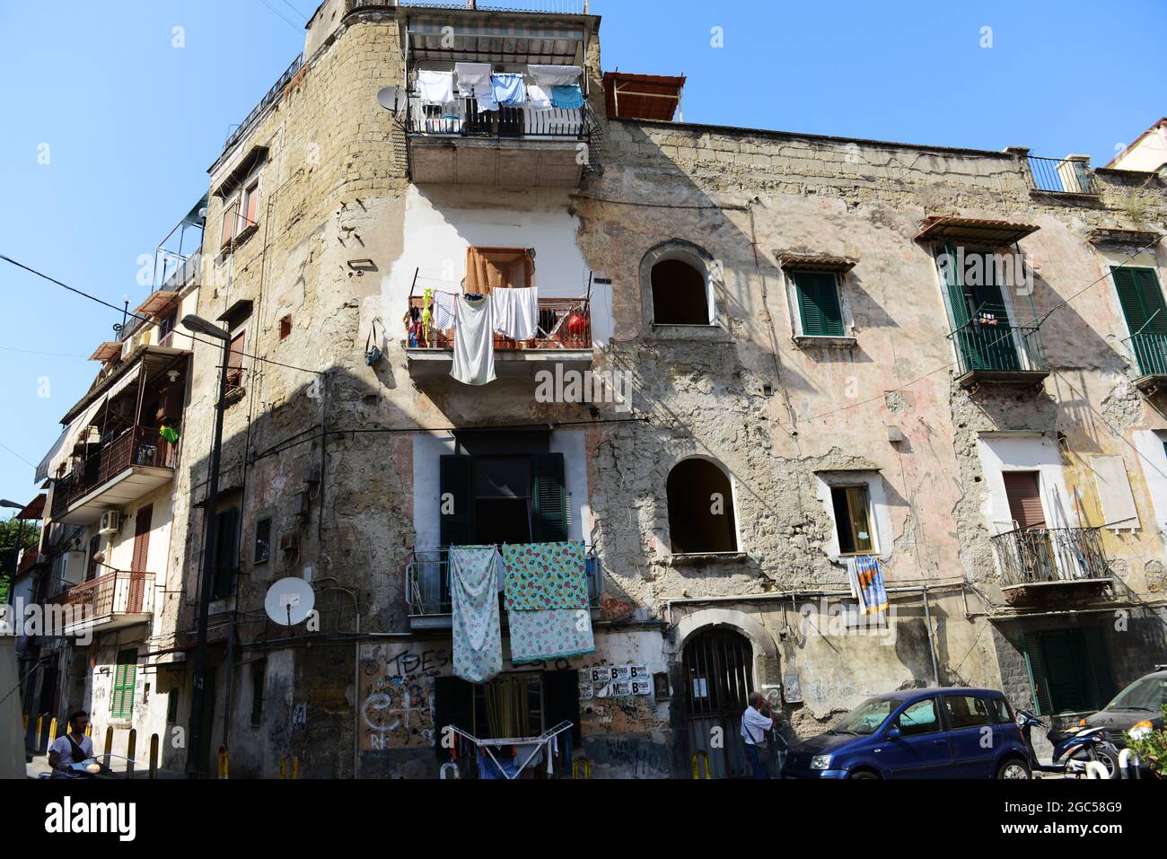 Old buildings along Via Fontanelle in Naples, Italy Stock Photo - Alamy