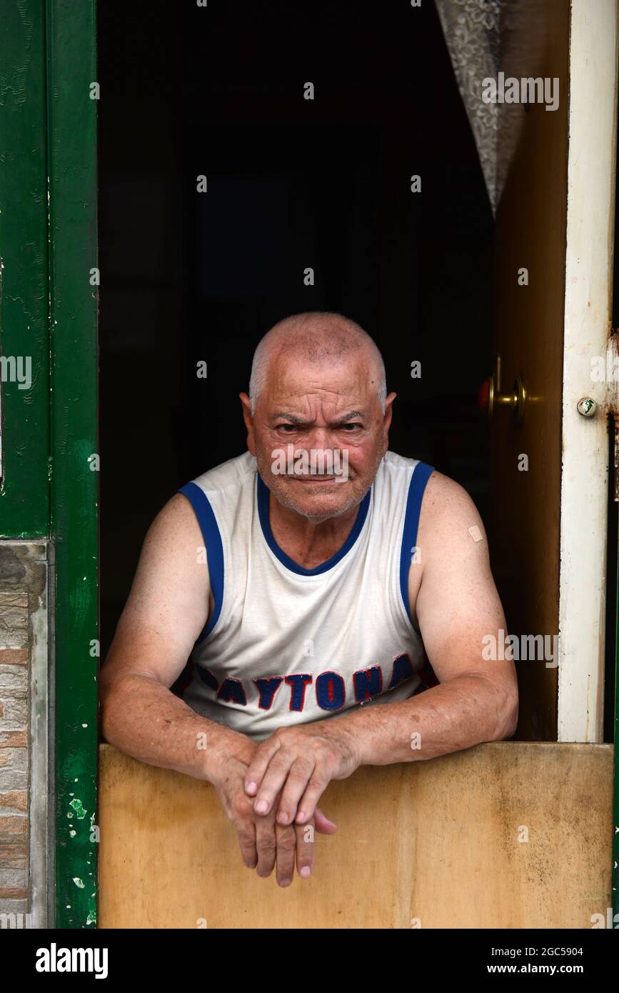 Portrait of a Napolitano man taken in Naples, Italy Stock Photo - Alamy