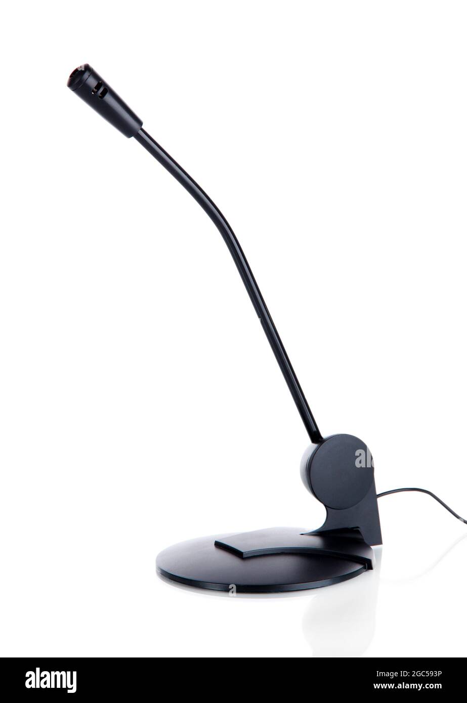 Computer microphone isolated on white Stock Photo - Alamy