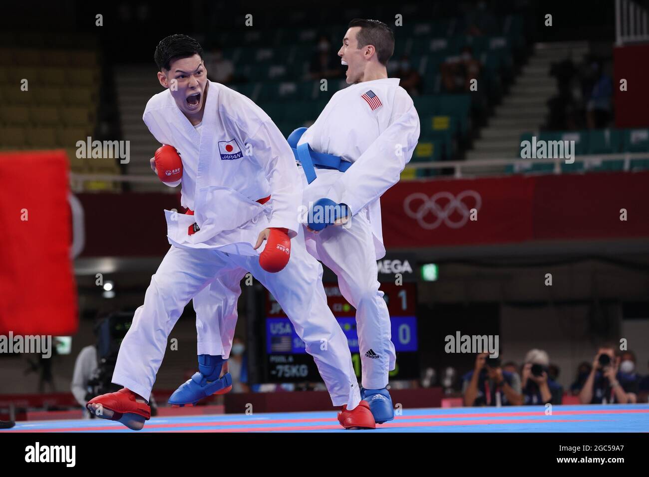 Tokyo, Japan. 06th Aug, 2021. Tokyo, Japan. 6th Aug, 2021. (L-R) Ken ...