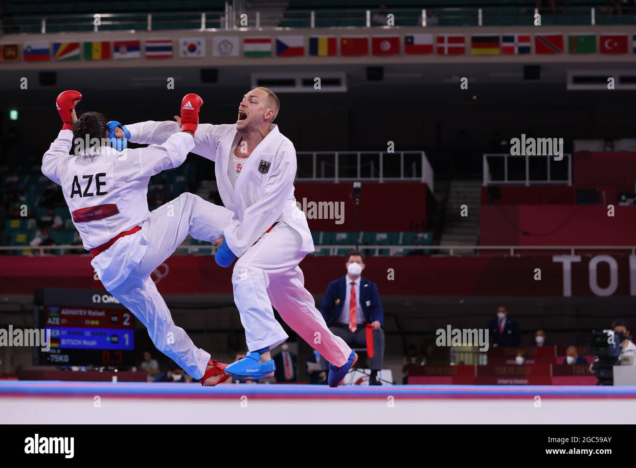 Tokyo, Japan. 06th Aug, 2021. Tokyo, Japan. 6th Aug, 2021. (L-R) Rafael ...