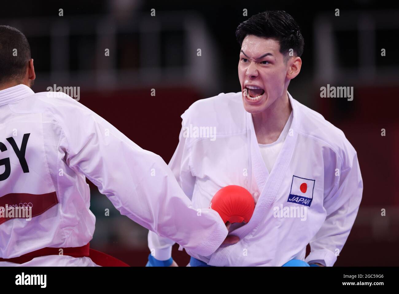 Tokyo, Japan. 06th Aug, 2021. Tokyo, Japan. 6th Aug, 2021. Ken Nishimura (JPN) Karate : Men's ...