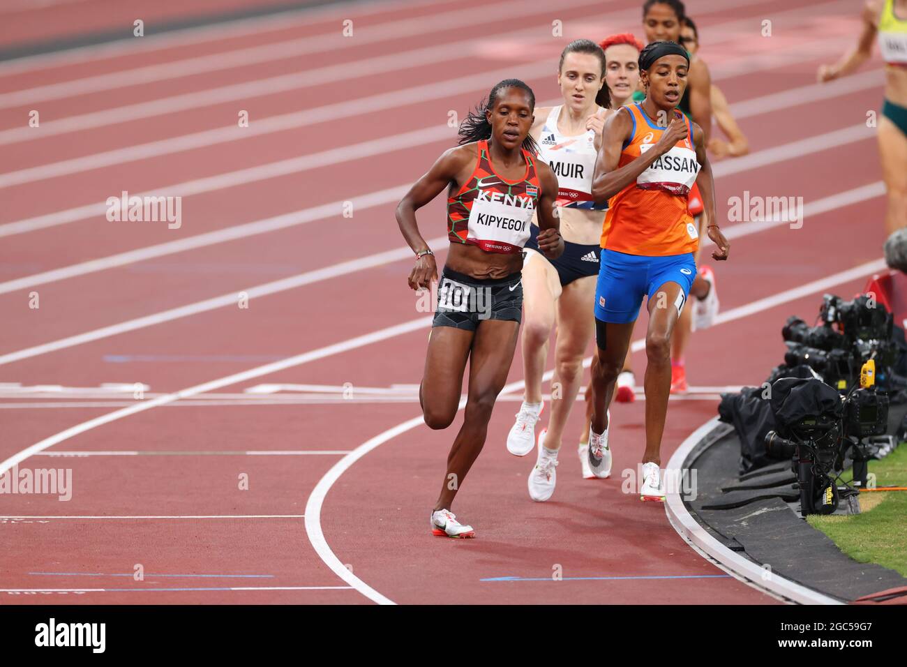 Tokyo, Japan. 6th Aug, 2021. Faith KIPYEGON (KEN), Sifan HASSAN (NED ...