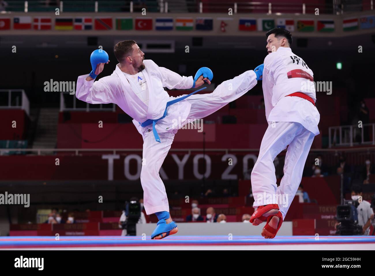 Tokyo, Japan. 06th Aug, 2021. Tokyo, Japan. 6th Aug, 2021. (L-R) Karoly ...