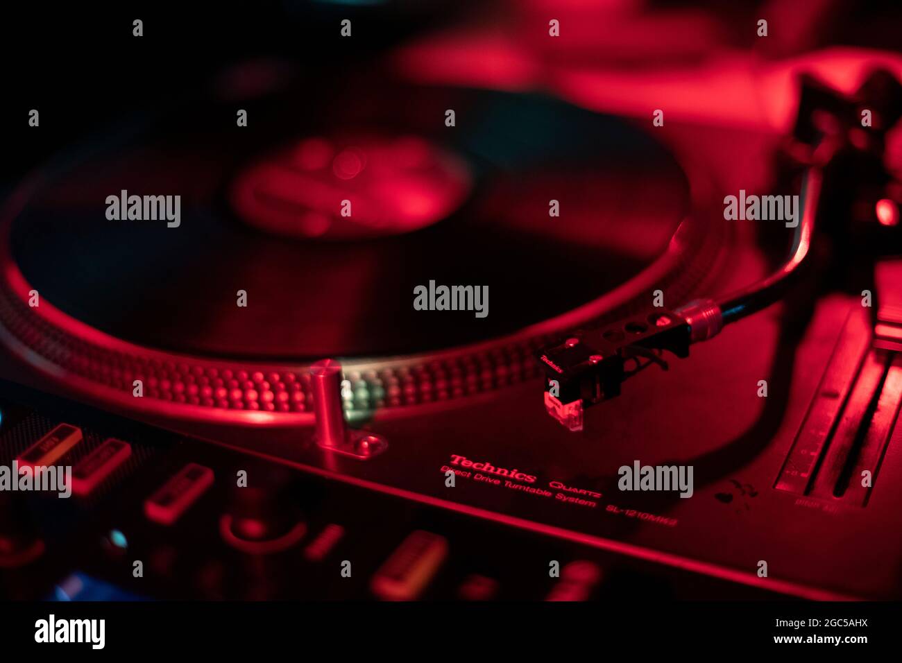 Music player. DJ panel. Disco equipment Stock Photo - Alamy