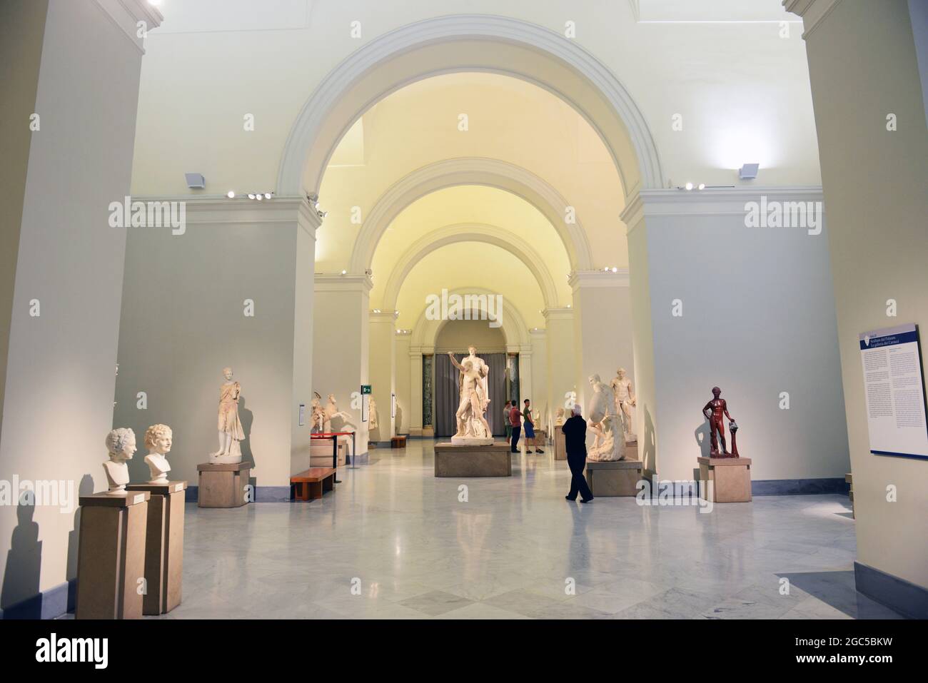 Marble sculpture exhibit at the National Archaeological museum in ...