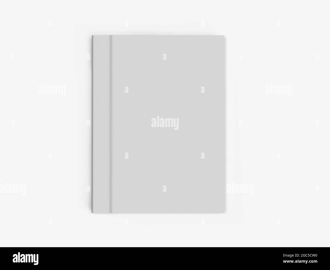 Business Paper Folder 3D Illustration Mockup Scene on Isolated ...