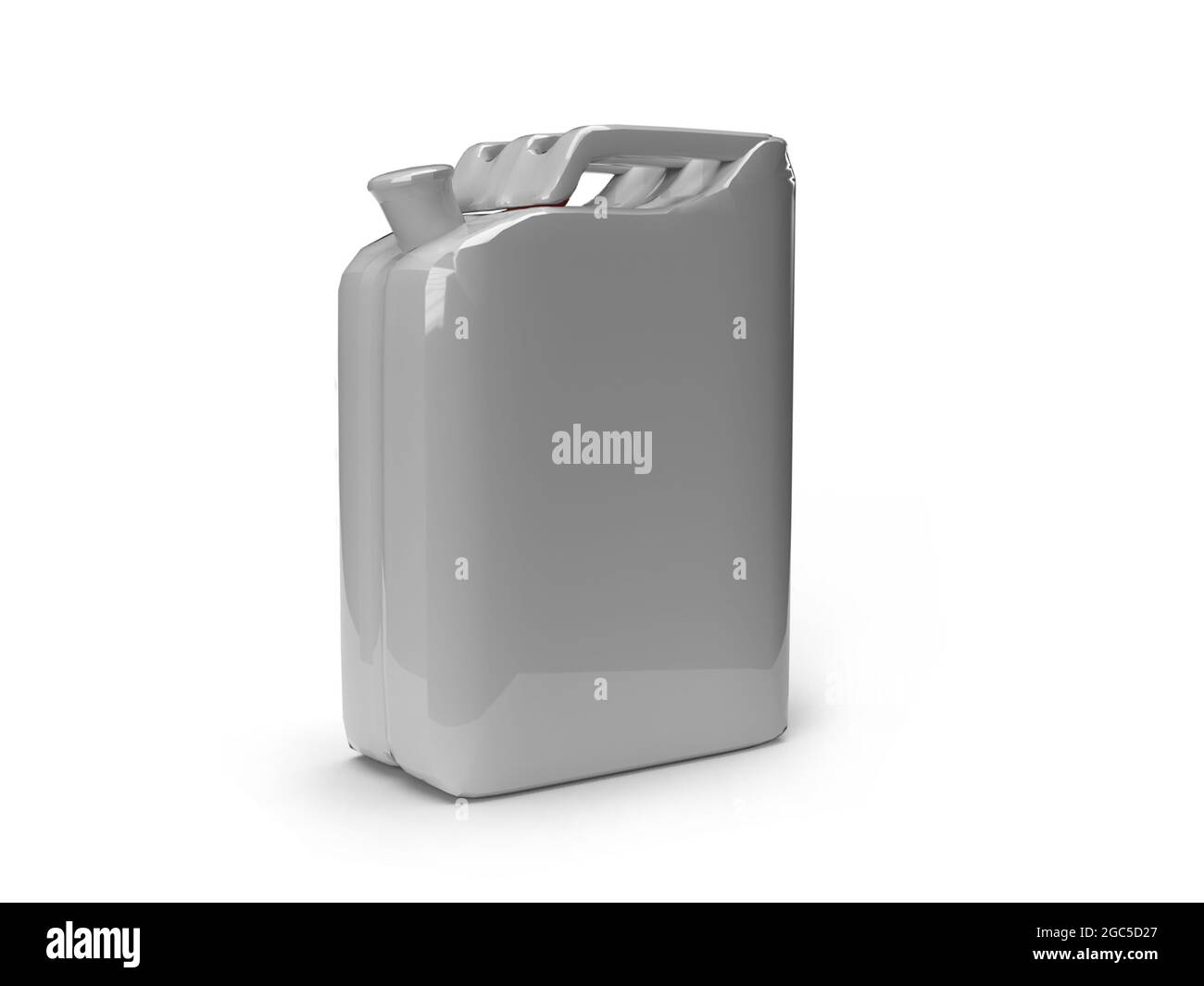 Plastic Jerry Can 3D Illustration Mockup Scene on Isolated Background ...