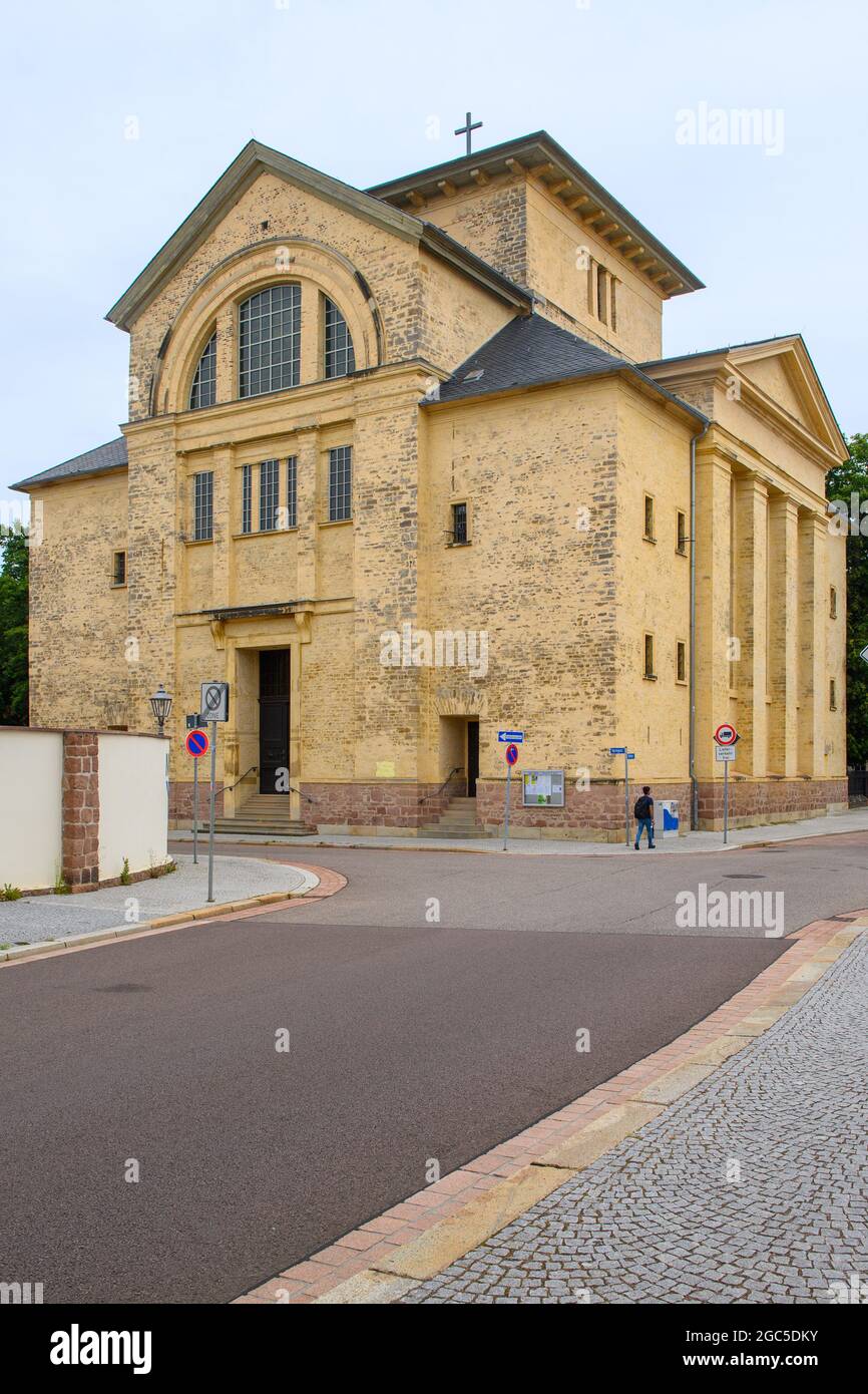 28 July 2021, Saxony-Anhalt, Köthen (Anhalt): The Catholic castle and ...