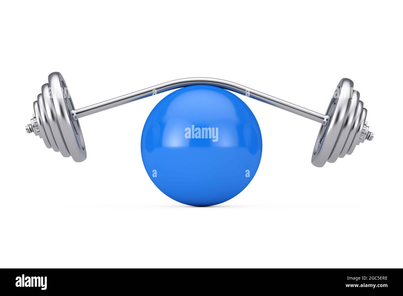Fitness and Diet Concept. Curved Barbell or Dumbbells for Weightlifting ...