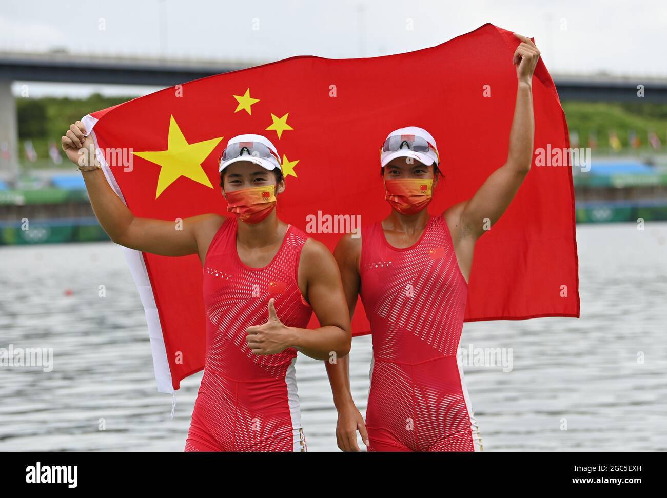Tokyo, Japan. 7th Aug, 2021. Xu Shixiao (R)/Sun Mengya of China ...