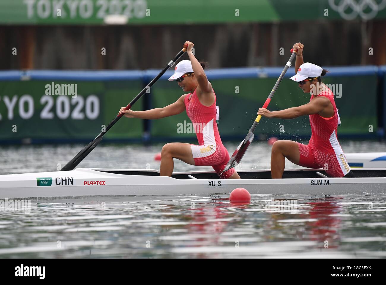 Tokyo, Japan. 7th Aug, 2021. Xu Shixiao (L)/Sun Mengya of China compete ...