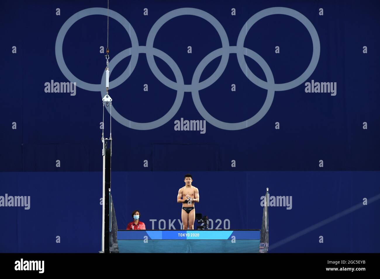 Tokyo, Japan. 7th Aug, 2021. Rikuto Tamai (JPN) Diving : Men's 10m ...