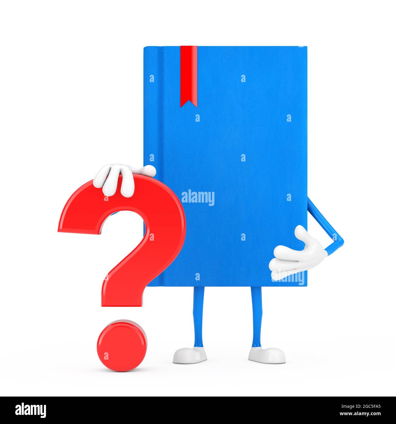 Cartoon character question mark book hi-res stock photography and ...