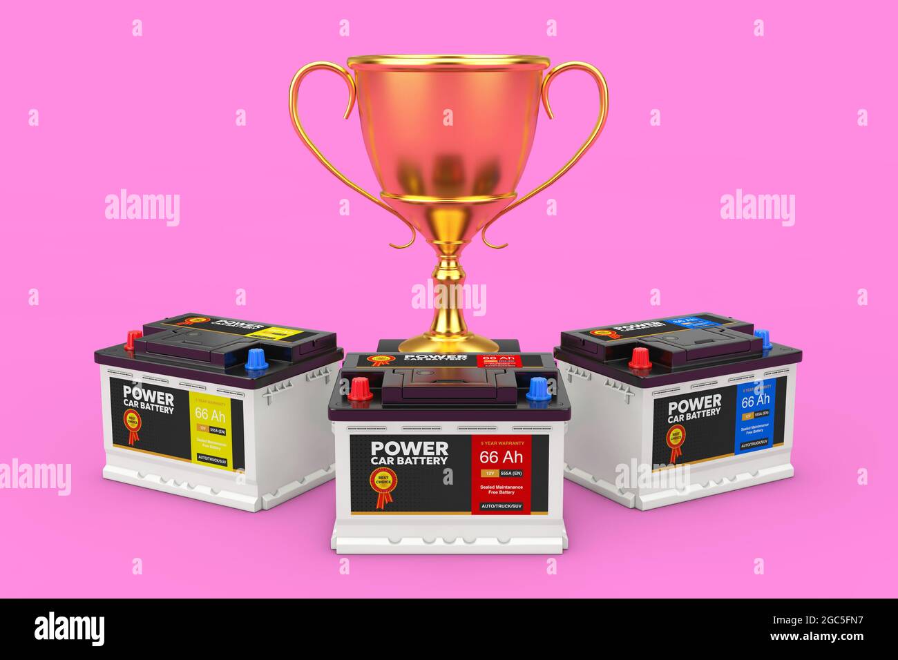 Rechargeable Car Battery 12V Accumulators with Abstract Labels and ...