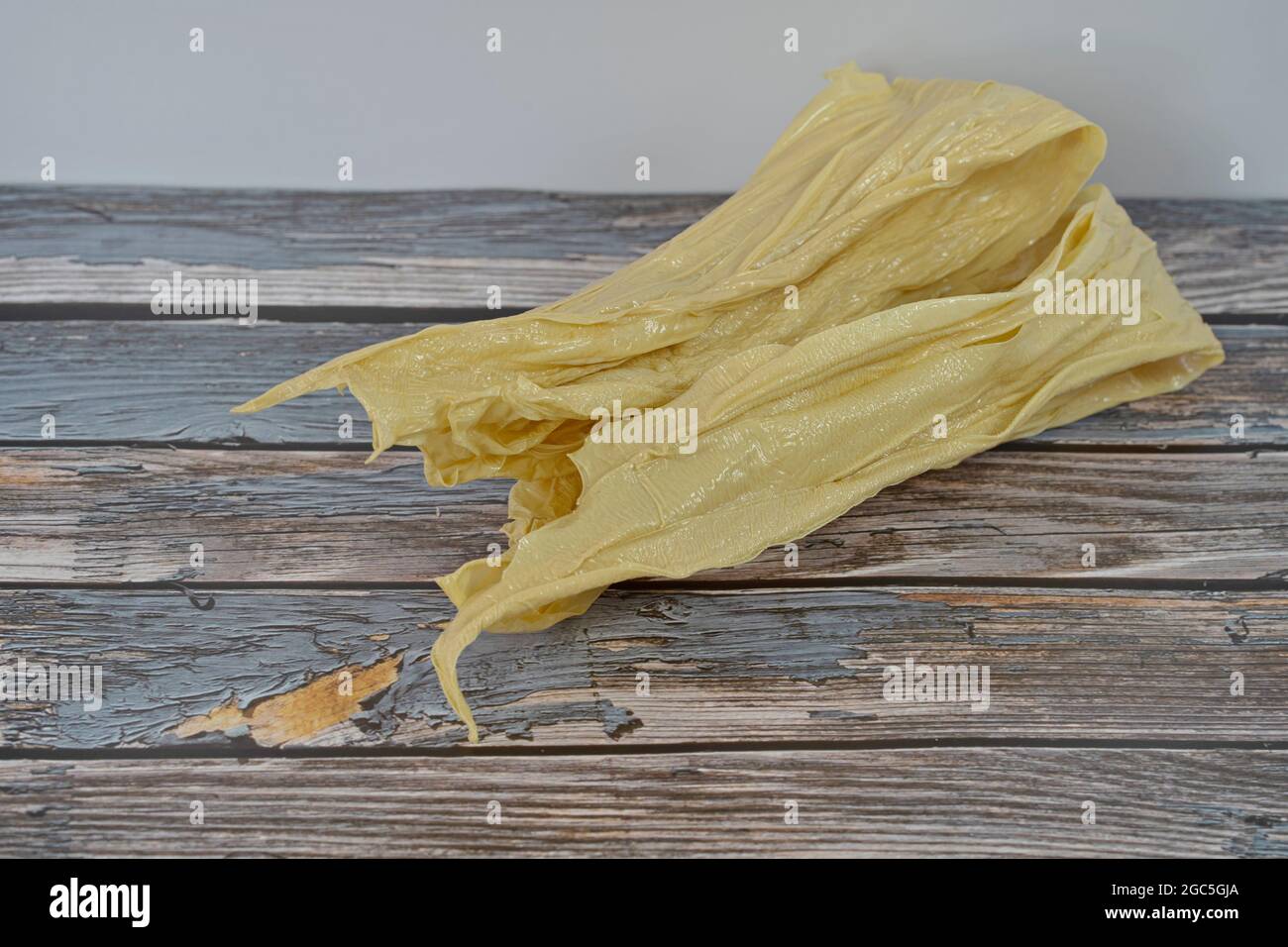 Tofu skin, or locally known as Foochuk is a food product made from ...