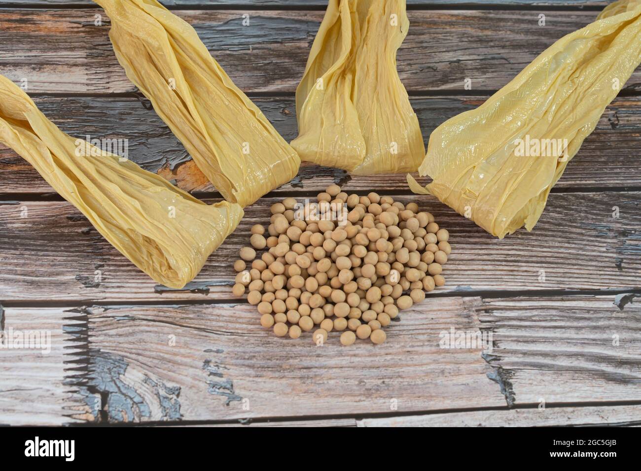 Tofu skin, or locally known as Foochuk is a food product made from ...