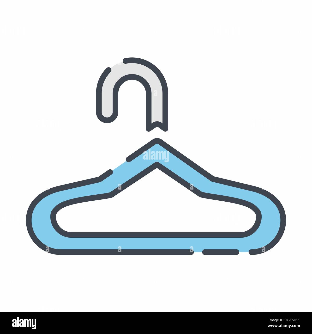 Vector Graphic of Hanger - Line Cut Style - simple illustration ...