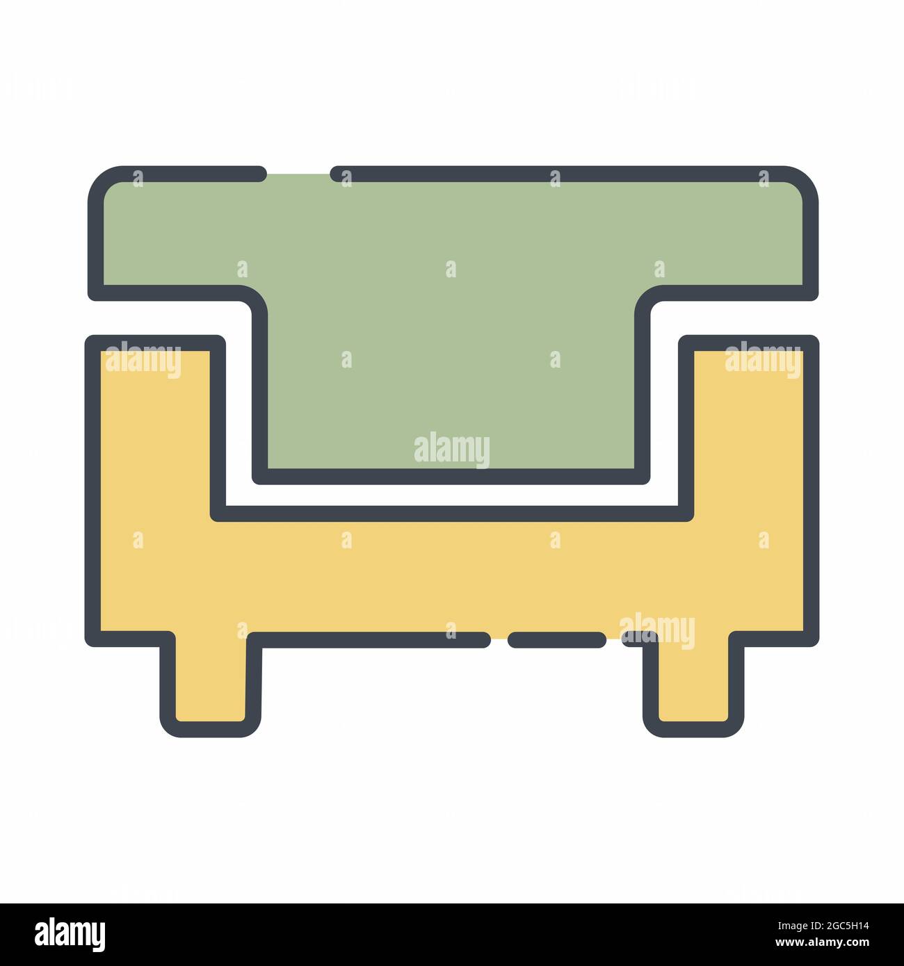 Vector Graphic of Seats - Line Cut Style - simple illustration ...