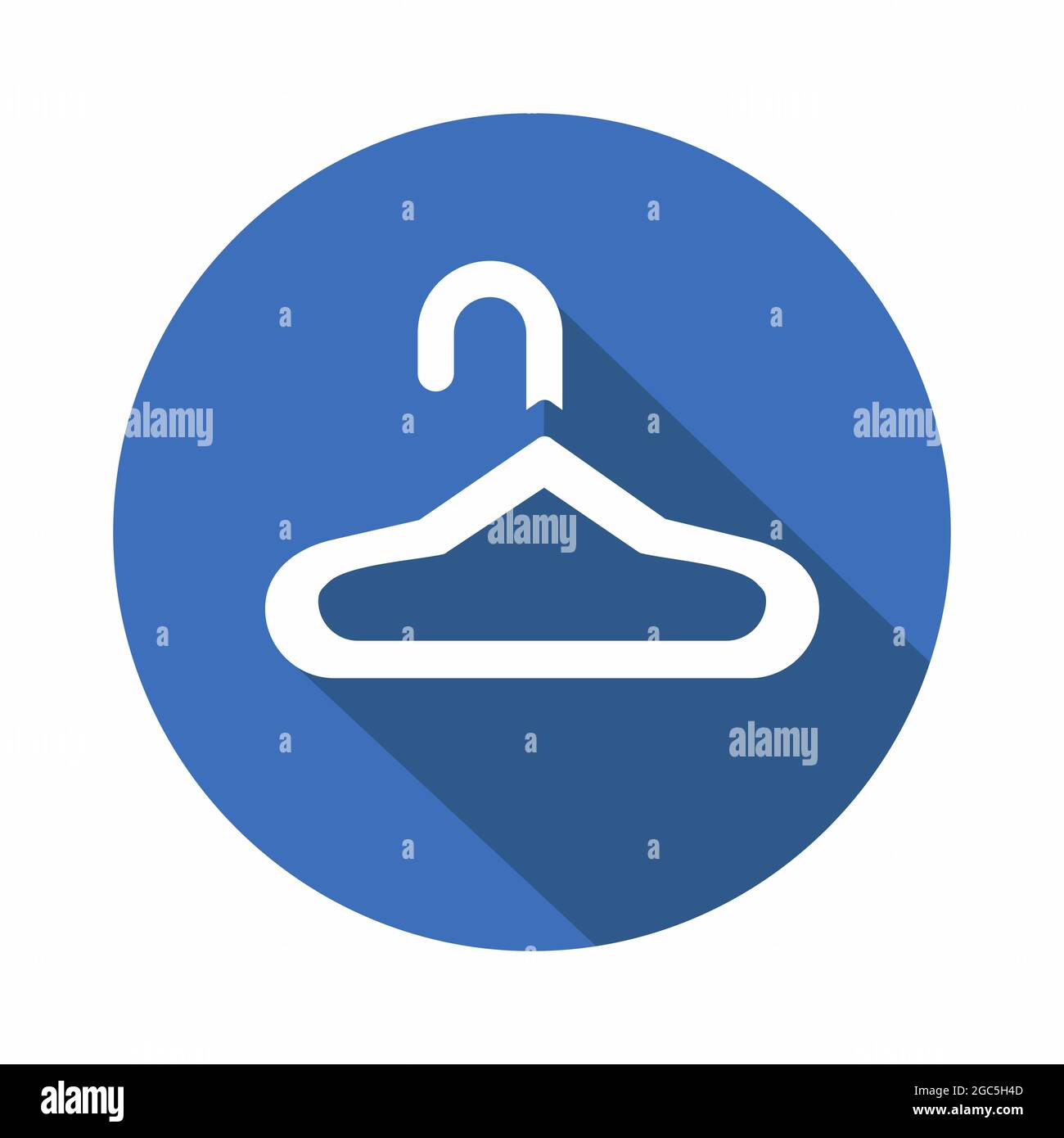 Vector Graphic of Hanger - Flat Style - simple illustration. Editable ...