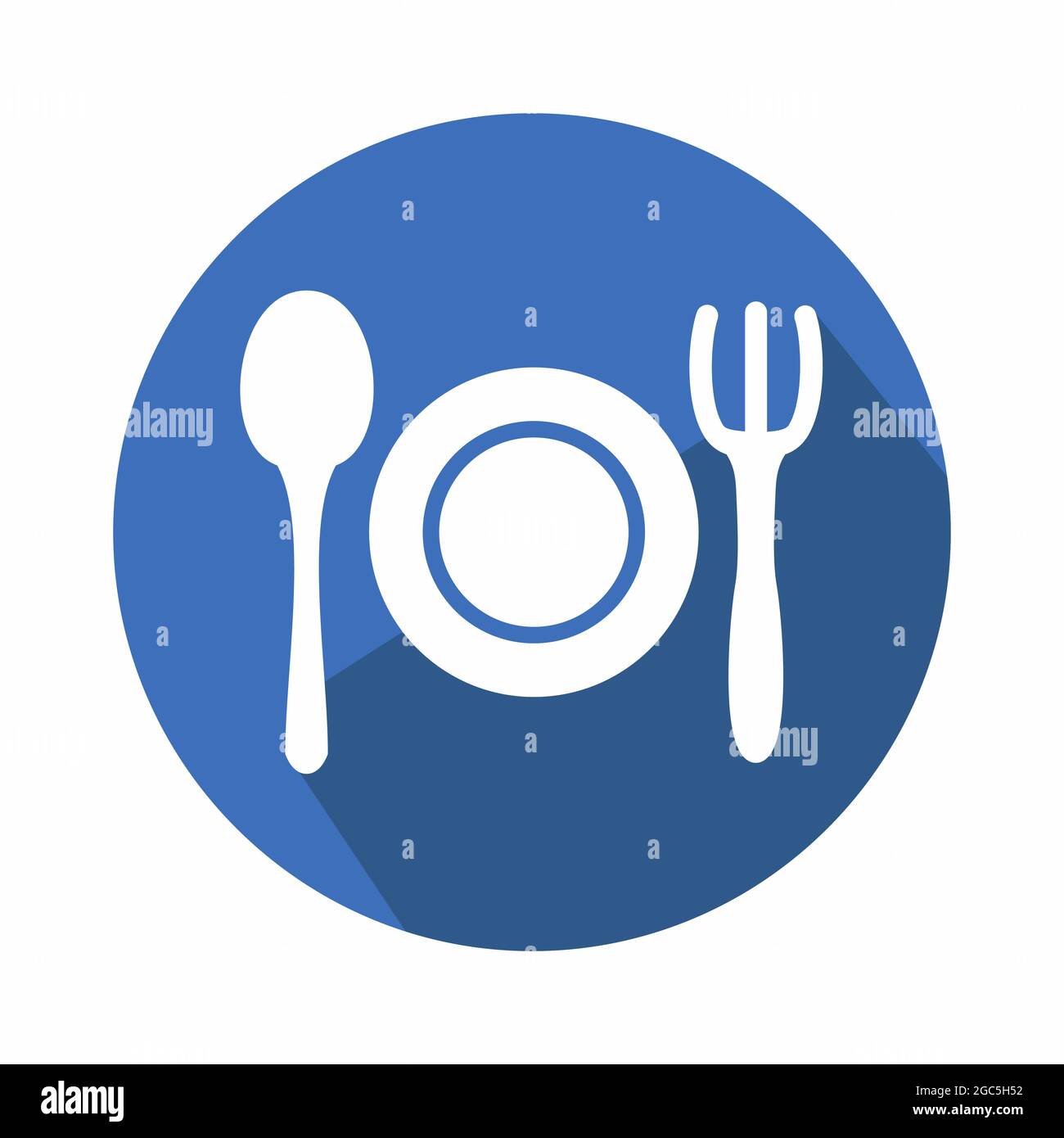 Vector Graphic of Dinner - Flat Style - simple illustration. Editable ...