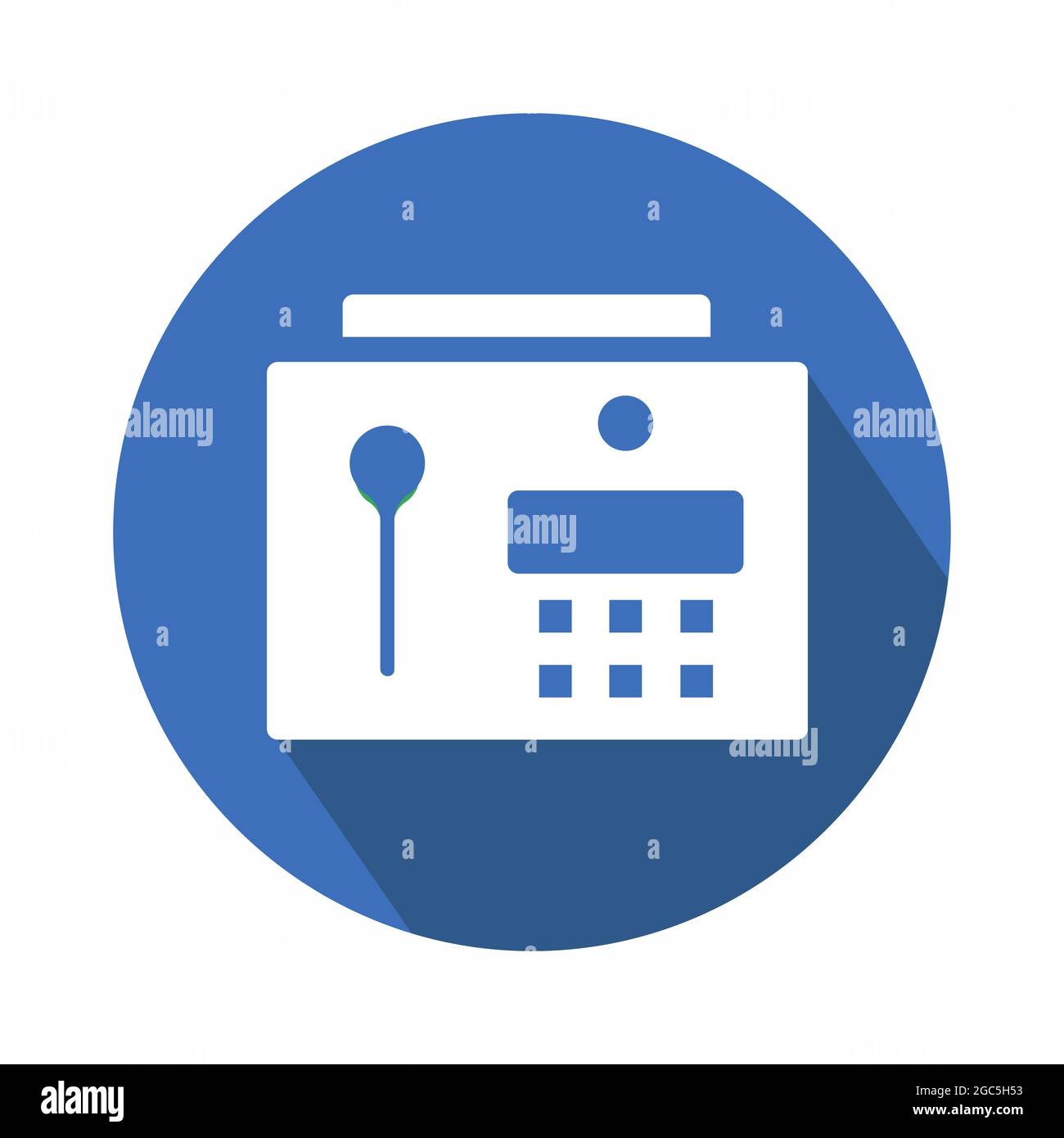 Vector Graphic of Door Security Lock - Flat Style - simple illustration ...