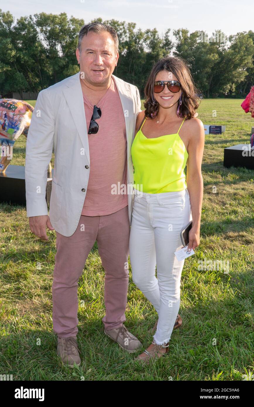 New York, USA. 06th Aug, 2021. Adam Weiss and Skye Ostreicher attends ...