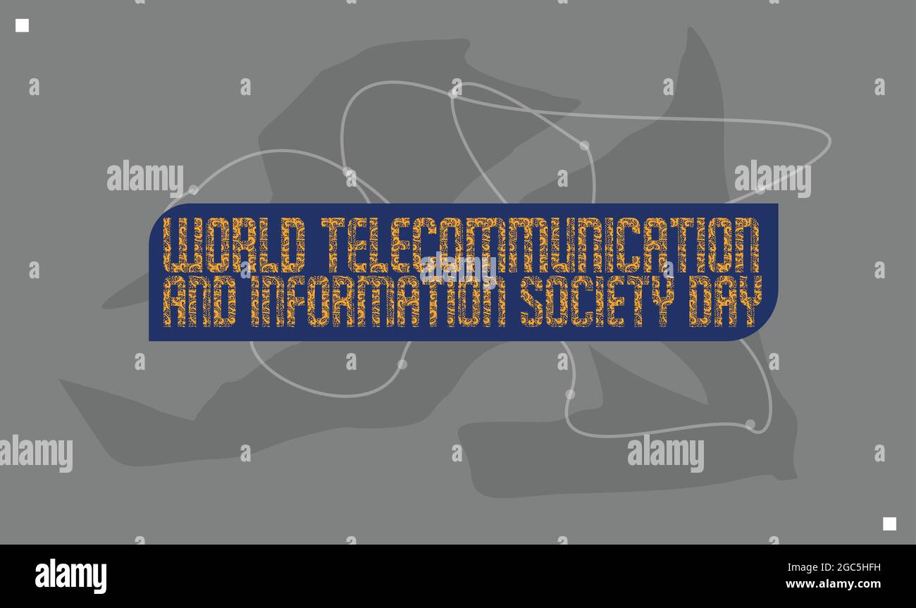 World Telecommunication and Information Society Day vector template ...