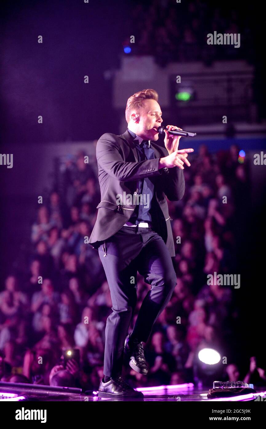 Olly Murs Performing Live at Sheffield Arena Stock Photo - Alamy