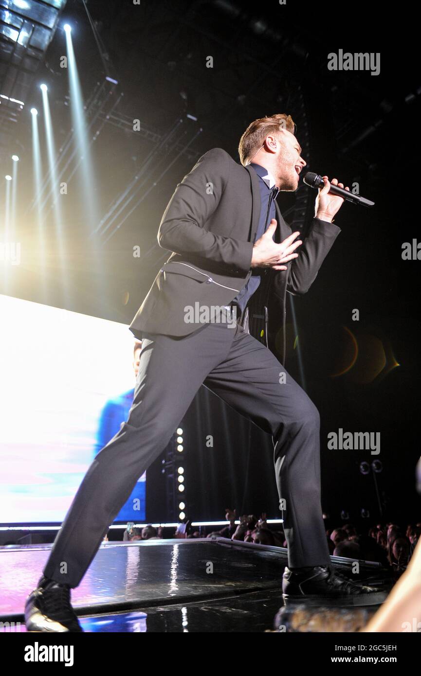 Olly Murs Performing Live at Sheffield Arena Stock Photo - Alamy