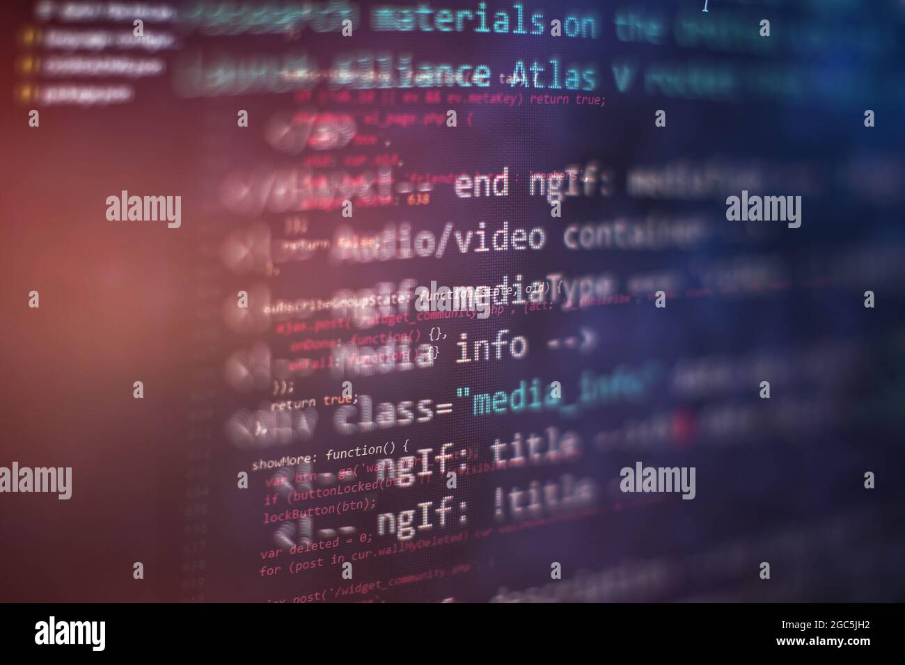 Seo Optimization Modern Tech Php Syntax Highlighted Writing Programming Functions On Laptop 5116