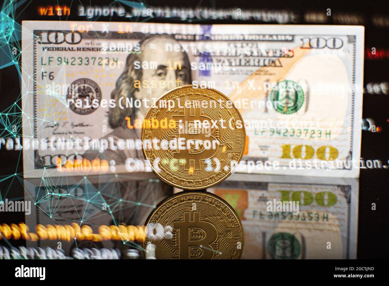 Abstract computer script code. Programming code screen of software ...