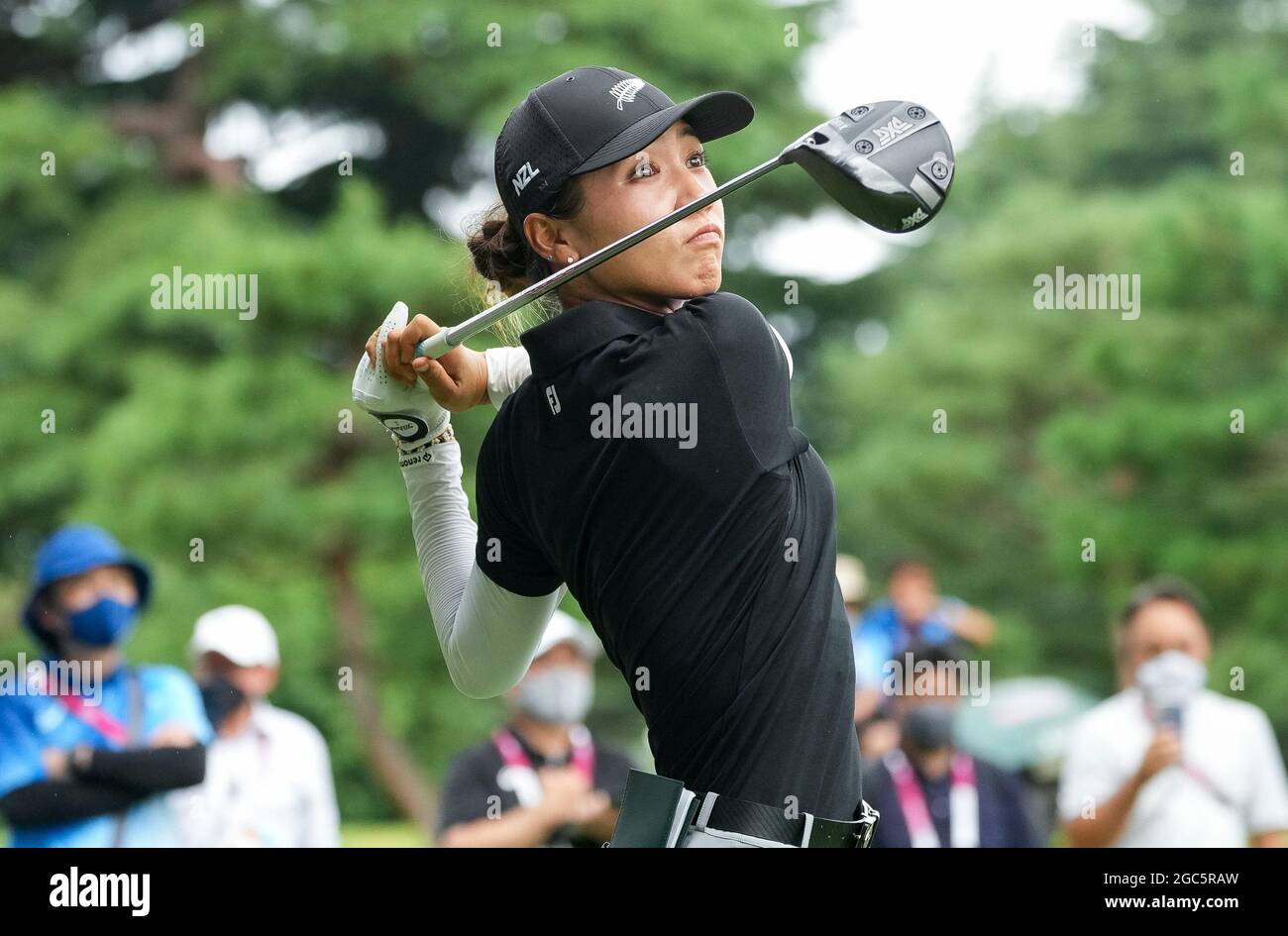 Saitama, Japan. 7th Aug, 2021. Lydia Ko of New Zealand competes during ...