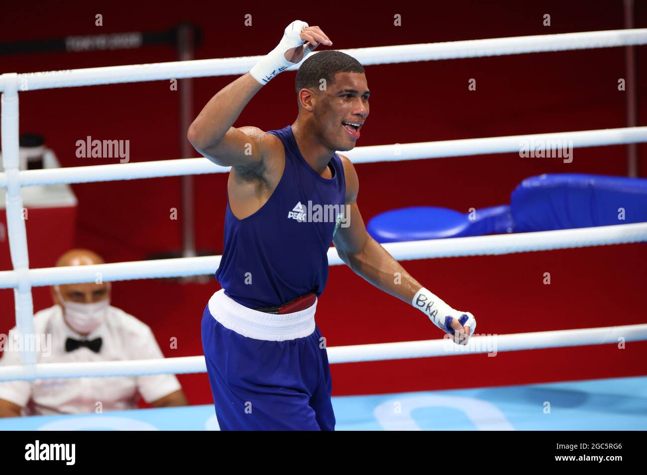 Tokyo, Japan. 7th Aug, 2021. Hebert SOUSA (BRA) Boxing : Men's Middle ...