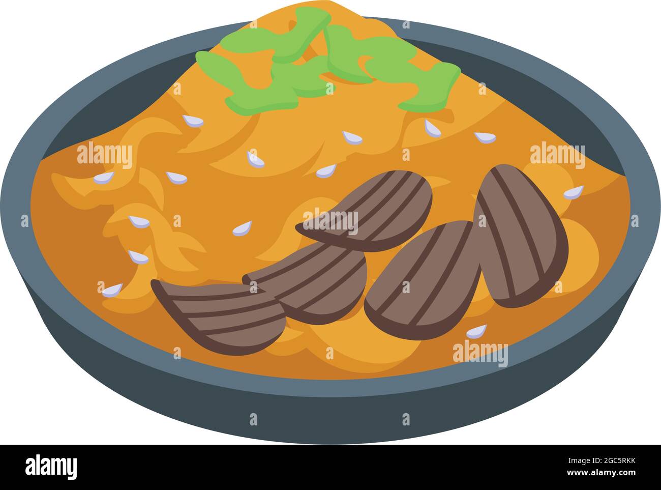 Korean kimchi icon isometric vector. Korea food. Asian dinner meal ...